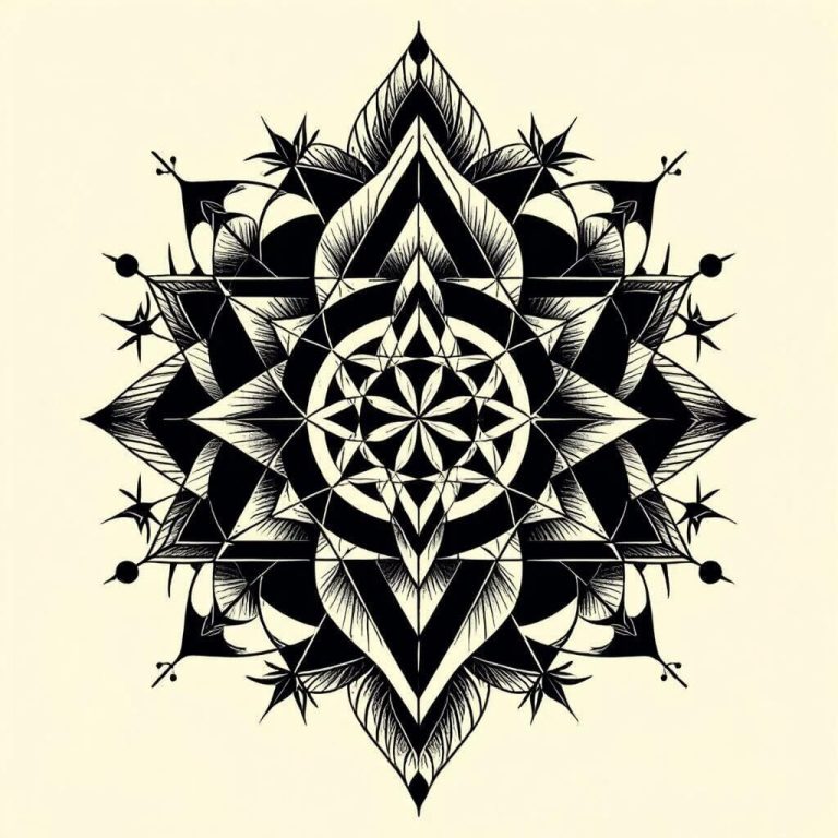 50 Stunning Geometric Tattoo Design Ideas for Unique and Symmetrical ...